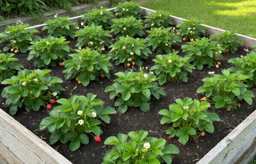 How Many Strawberry Plants Per Square Foot